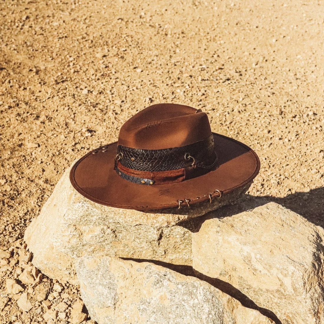 Western Fedora "Copperhead" in Tobacco – Untamed Hats