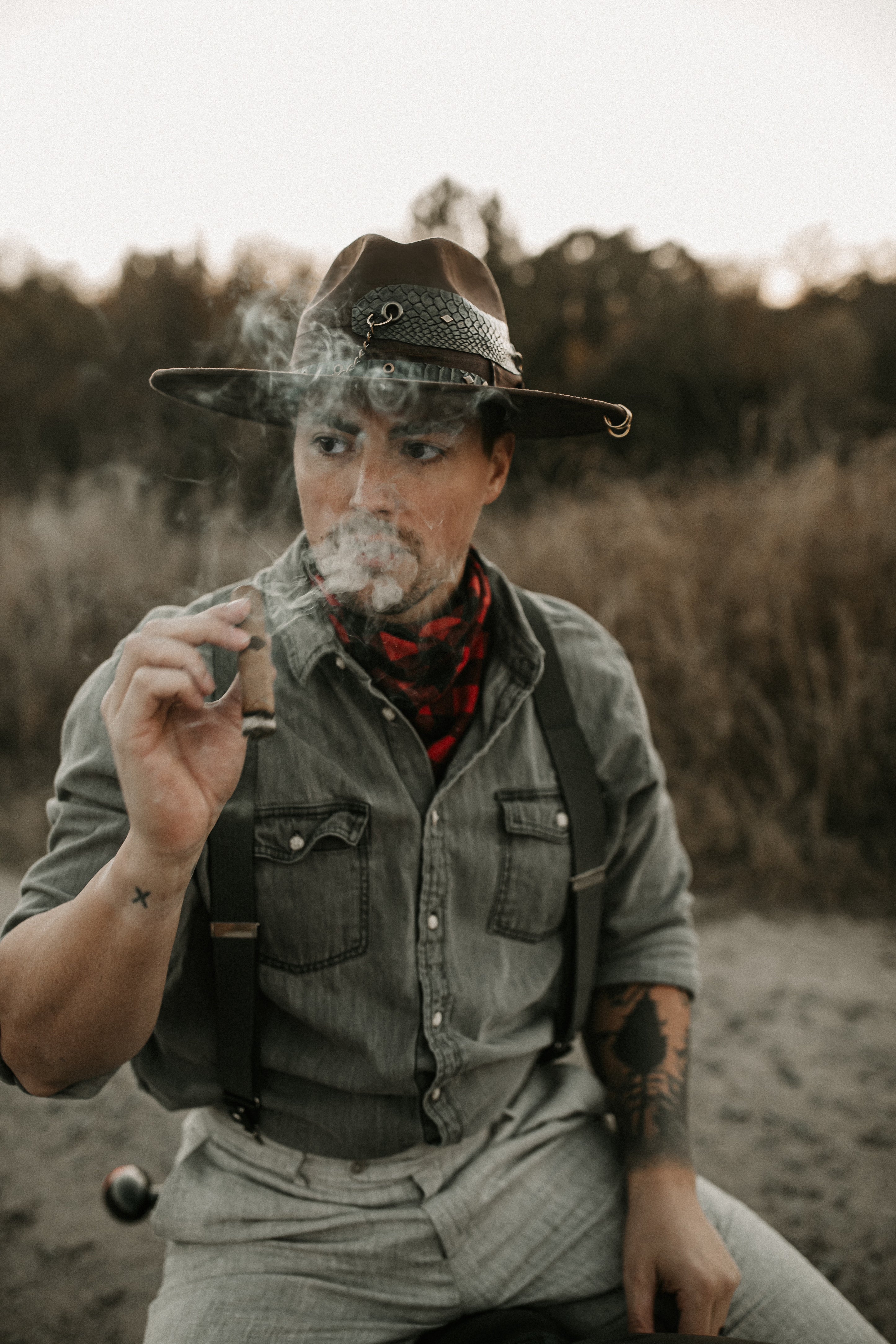 Western Fedora "Copperhead" in Tobacco – Untamed Hats