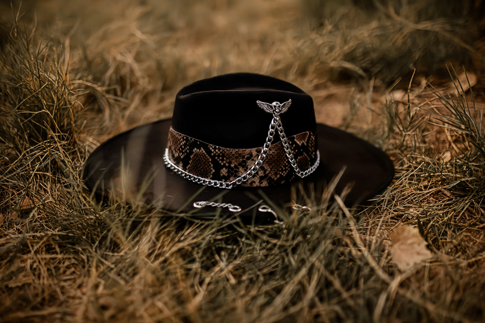Western Fedora "Death Valley" in Onyx – Untamed Hats